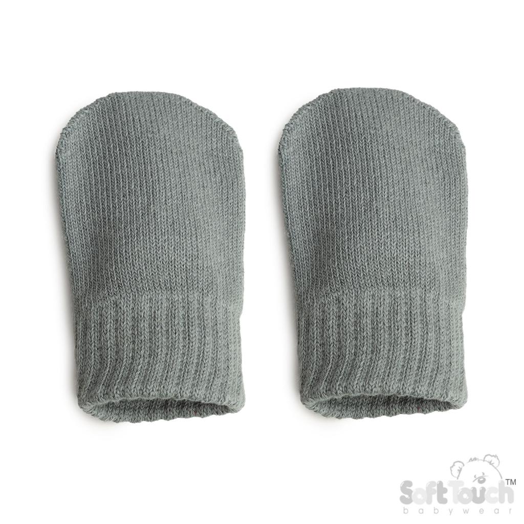 Sage Green Brushed Cotton Knit Mittens (NB-12) (PK12) BM704SG – www ...