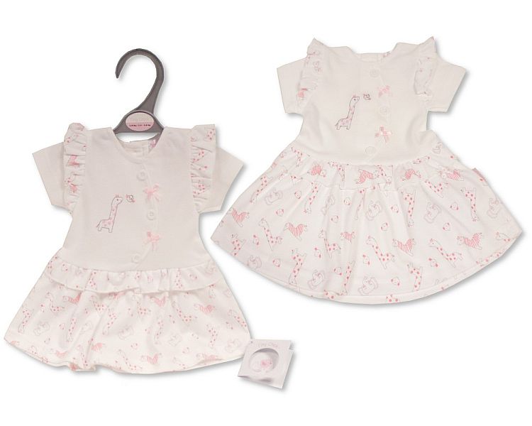Premature Baby Girls Dress with Bows - Giraffe (3-8 Lbs) (PK6) Pb-20-6 ...