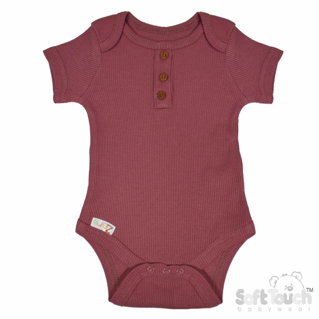 Deco Rose Ribbed Bodysuit (NB-3 Months) (PK6) BS4500-DR – www ...